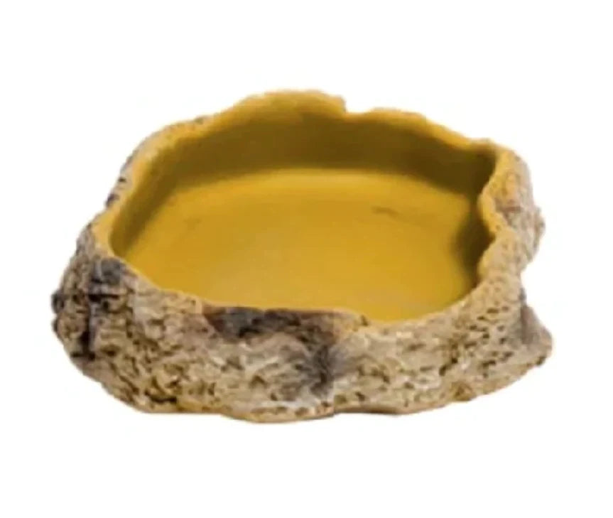 Faux Stone Food Dish | Stargazer Exotics