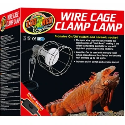 Wire Cage Clamp Lamp | Stargazer Exotics